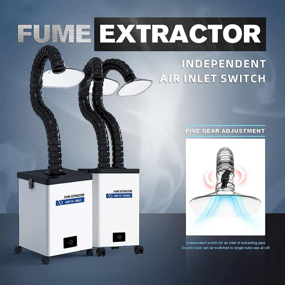 ZAC Fume Extractor 3-stage Suction Filter Remover Smoke Absorber for D ...