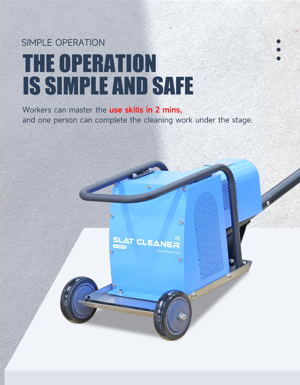 ZAC Laser Slat Cleaner 1020W/2300W Slat Cleaning Machine Slag Remover ...