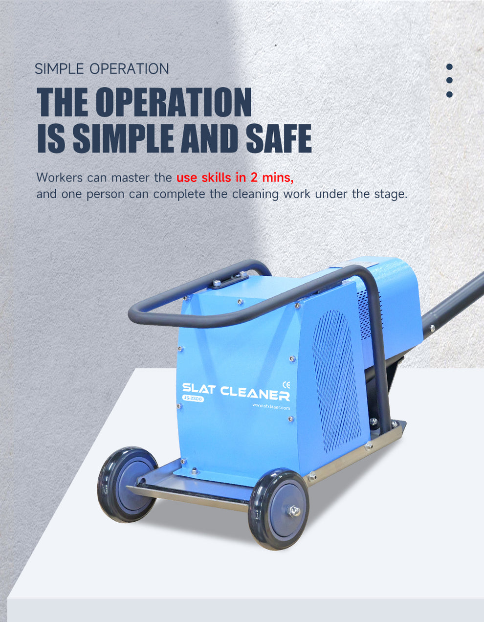 ZAC Laser Slat Cleaner 1020W/2300W Slat Cleaning Machine Slag Remover ...