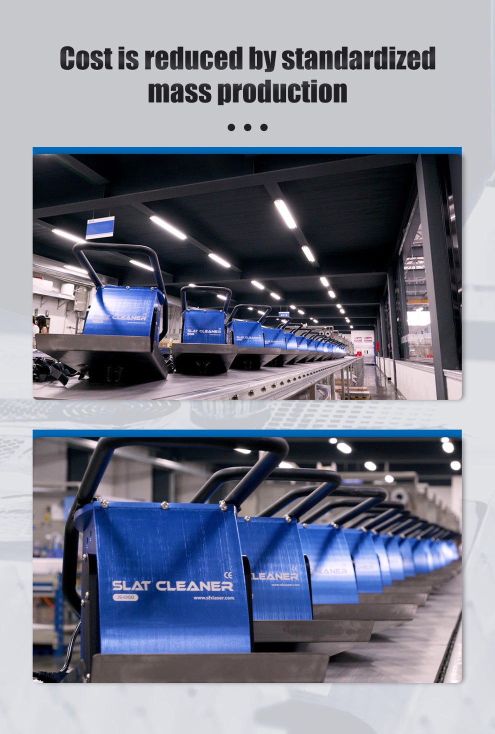 ZAC Laser Slat Cleaner 1020W/2300W Slat Cleaning Machine Slag Remover ...